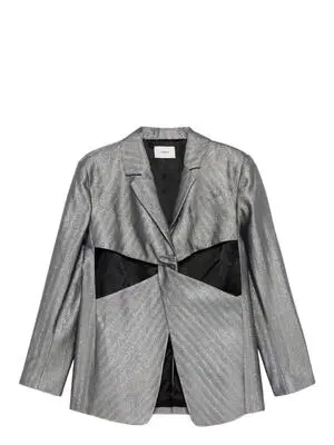 Coperni Twisted Cut-out Tailored Jacket - Grey