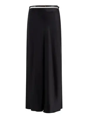 TOM FORD Silk Midi Skirt - Black