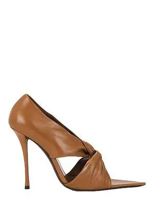 Saint Laurent Malika 110 Spiros Pump - Dark Macadamia