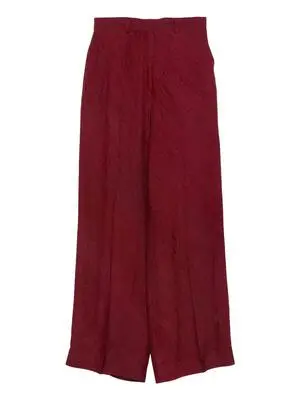 LANVIN Textured Trousers - Red