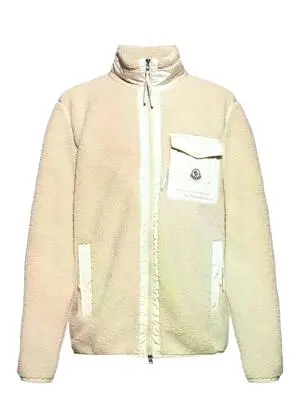 Moncler Patch-pocket Fleece Sweater - Neutrals
