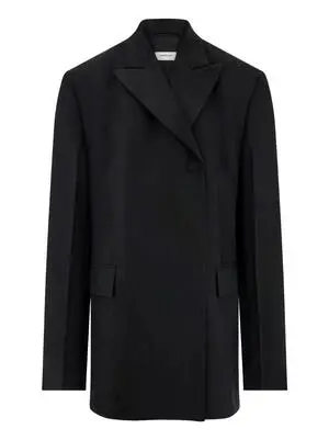 FERRAGAMO Satin-lapel Tuxedo Jacket - Black