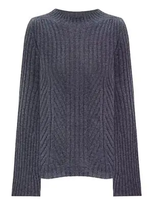 TWINSET Ribbed Sweater Grey