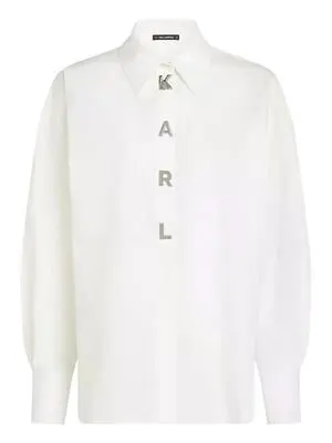 Karl Lagerfeld Logo-lettering Shirt - White