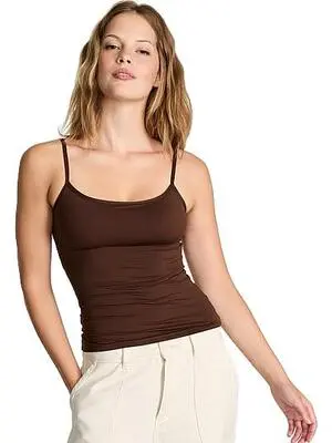 Pink Base Stretch™ Cami - Brown