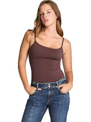 Pink Base Stretch™ Cami Brown