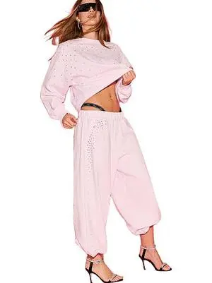 Pink Campus Fleece™ Oversized Sweatpants - Pink