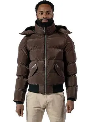 WOODPECKER Woody Bomber Quilted Coat - Mocha Diamond