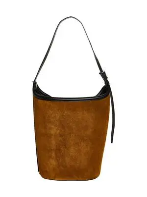 Proenza Schouler Brant Suede Bucket Bag - Fern