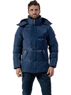 WOODPECKER Bumnester 3/4 Length Quilted Coat - Saphire Diamond