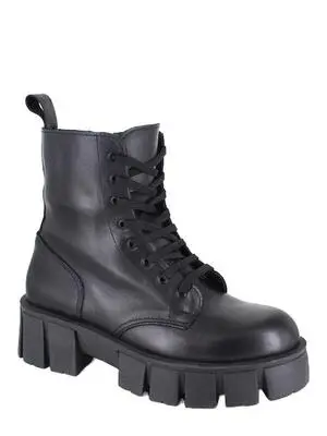 ZIGI Alejandria Lug Sole Boot - Black Leather
