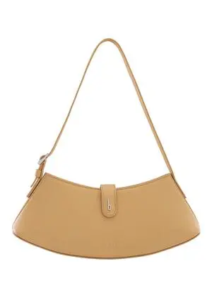 BEHNO Mini Ruth Pebble Leather Shoulder Bag - Bisque