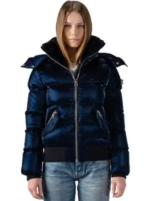 WOODPECKER Woody Bomber Quilted Coat - All Wet Navy