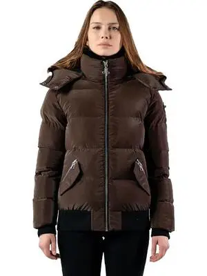 WOODPECKER Woody Bomber Quilted Coat - Mocha Diamond