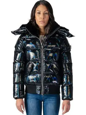 WOODPECKER Woody Bomber Quilted Coat - Oily Black
