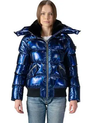 WOODPECKER Woody Bomber Quilted Coat - Oily Blue