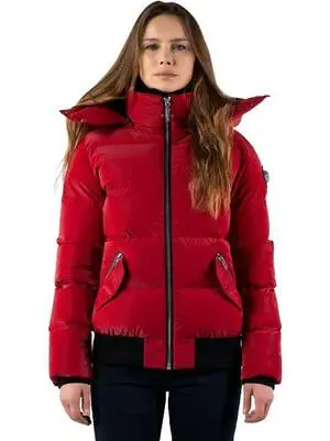 WOODPECKER Woody Bomber Quilted Coat - Red Diamond