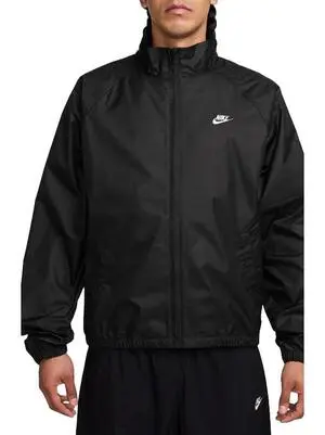 Nike Sportswear Club Water Repellent Full-zip Jacket - Black/white