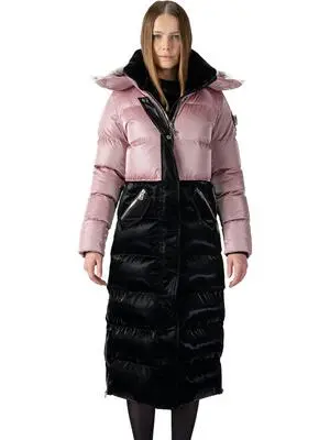 WOODPECKER Bird Of Paradise Quilted Coat - Artic Rose All Wet Black