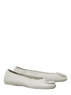 Tory Burch Reva Travel Ballet Flat Ash Cloud