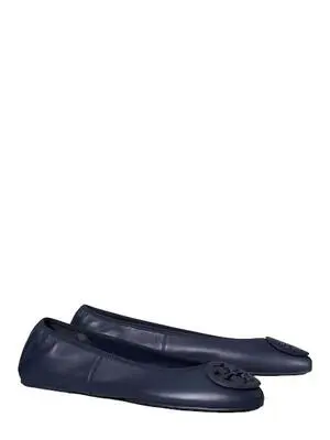 Tory Burch Reva Travel Ballet Flat New Navy/new Navy