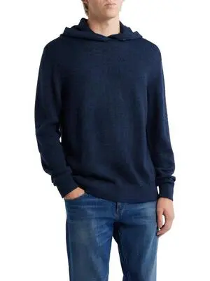 ALEX CRANE Campo Hooded Merino Wool Sweater - Indigo