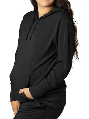 KINDRED BRAVELY Maternity And Nursing Hoodie - Black