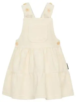 TINY TRIBE Tiered Overall Dress - Cream