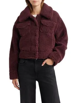 UGG Faux Shearling Trucker Jacket Wild Grape
