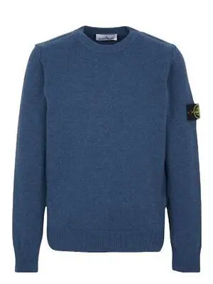 Stone Island Logo Sweater - Blue