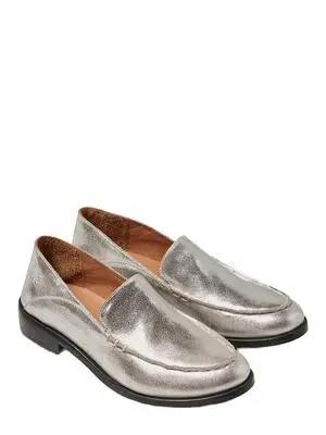 Beek Pepper Leather Loafer - Silver