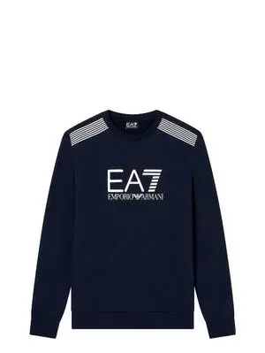 Emporio Armani Ea7 7 Lines Crew-neck Sweatshirt - Navy