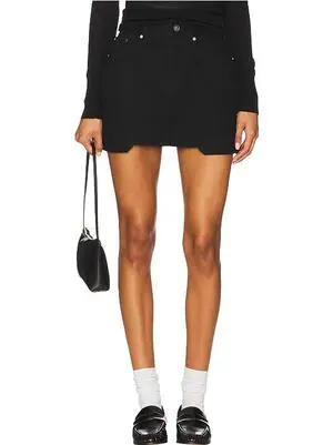 Helmut Lang Carpenter Mini Skirt - Rinsed Black