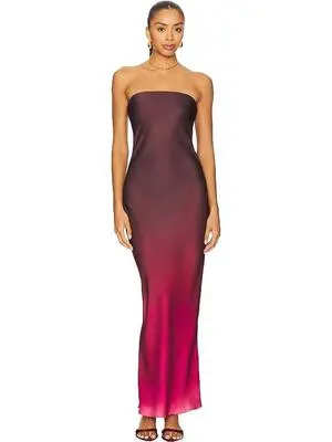 Rococo Sand Strapless Maxi Dress - Wine