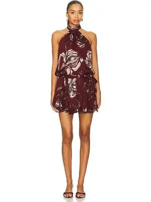 Rococo Sand Short Dress - Wine