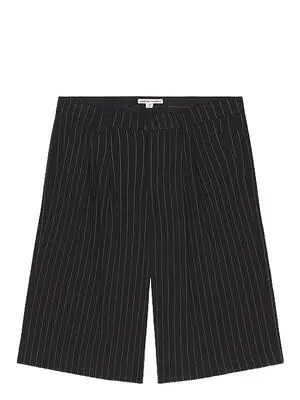 JADED LONDON Pinstripe Goliath Baggy Shorts - Black