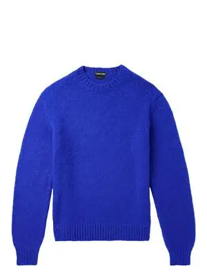 TOM FORD Brushed Cashmere Sweater - Blue