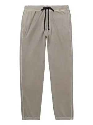 JAMES PERSE Straight-leg Cotton-jersey Sweatpants - Gray
