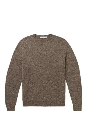 Inis Meáin Merino Wool And Cashmere-blend Sweater - Brown