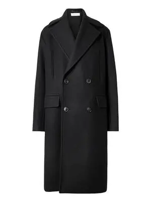 Dries Van Noten Oversized Double-breasted Wool-blend Coat - Black