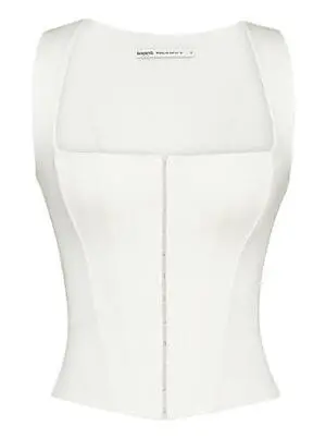 House Of Cb Balconette Woven Corset Top - Ivory