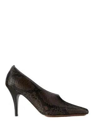 Stella McCartney Snake-effect Vegan Pumps - Brown