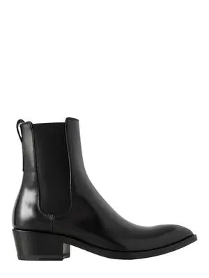 TOM FORD Leather Chelsea Boots - Black