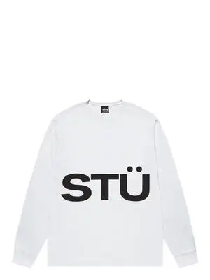 StÜssy All Caps Long-sleeve Tee - White