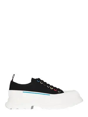 Alexander McQueen Tread Slick Lace-up Sneakers - Black