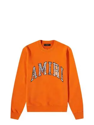 Amiri Bandana Applique Crew - Orange