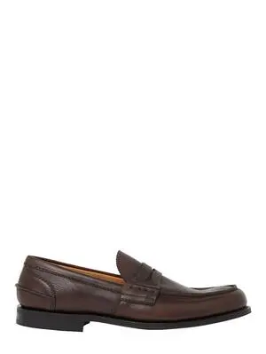 Church's Pembrey 2.0 Grained Leather Penny Loafers - Burnt