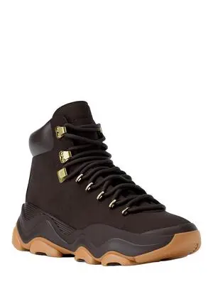 Michael Kors Atlas Suede Lace-up Boots - Brown
