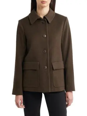 Fleurette Dylan Wool Barn Jacket - Moss