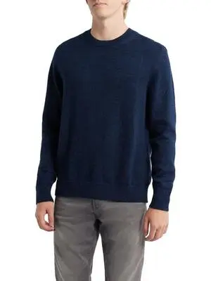 ALEX CRANE Campo Merino Wool Crewneck Sweater - Indigo